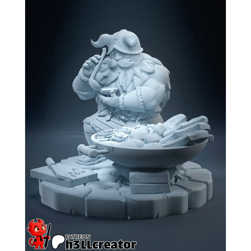 Figurine Senshi – Dungeon Meshi – Fan-Art en Résine par h3LLcreator ...