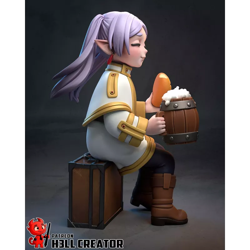 Figurine Frieren Moment Taverne - H3LL Creator - À Peindre Taille 1/10