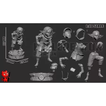 Nott the Brave / Veth Brenatto – Figurine 3D à peindre Mighty Nein ...